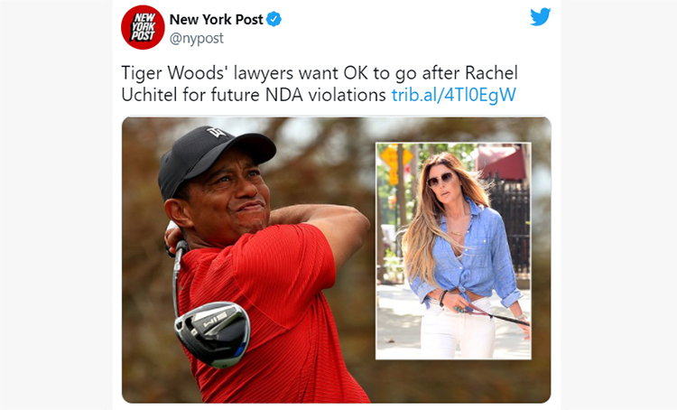 Inside the wild world of Tiger’s mistress’ NDA - SOCAL Golfer