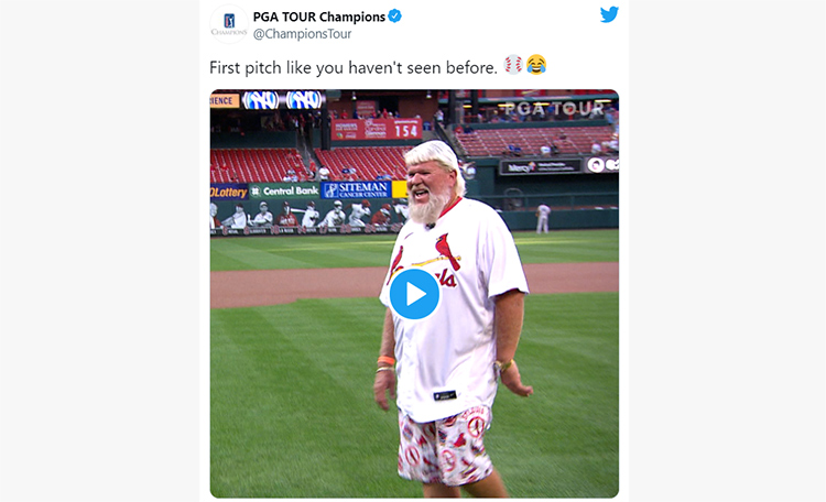 WATCH: John Daly threw an absolutely bizarre first pitch at the St ...