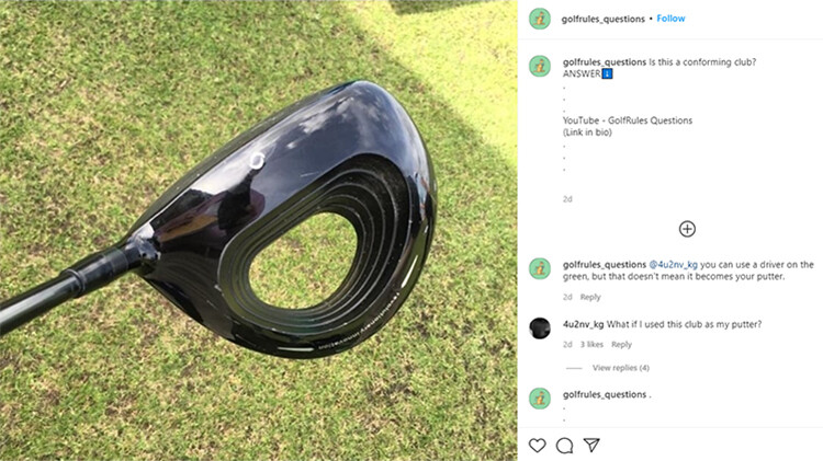 Are you allowed to use a driver with a hole in the clubhead? - SOCAL Golfer