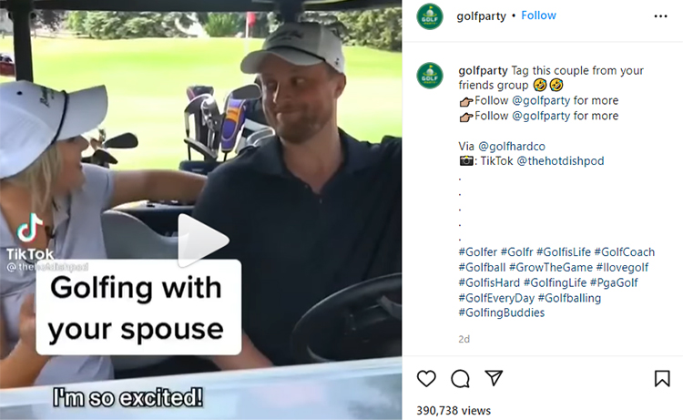 The most relatable video of a couple playing golf you will ever see ...