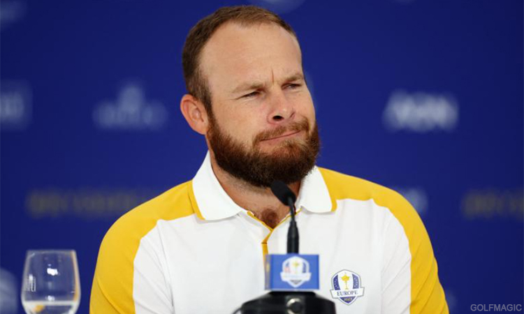 Tyrrell Hatton tells reporter to 'F*CK OFF' in Ryder Cup press ...